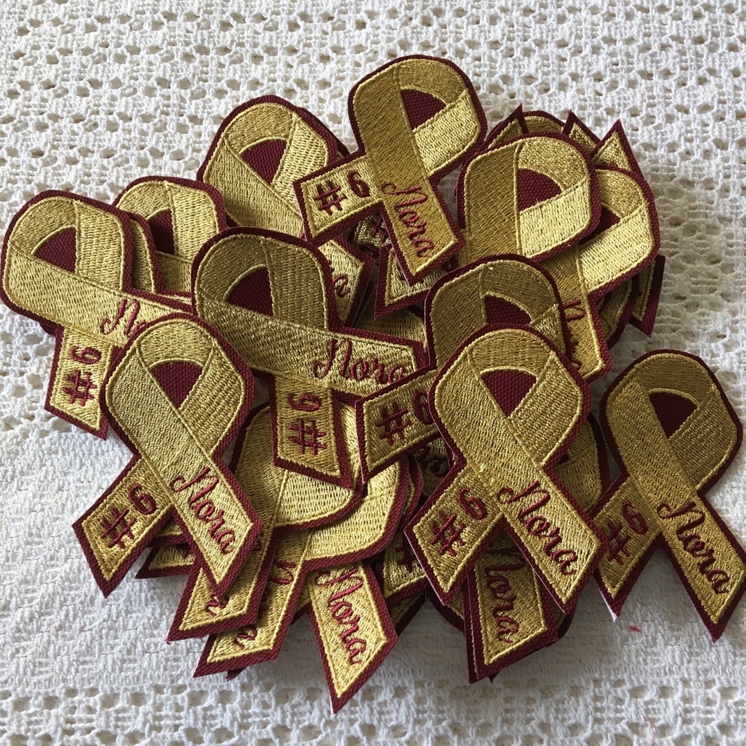 Awareness Ribbon Patch: Personalized Iron-on Support, 3 7/8" - Etsy