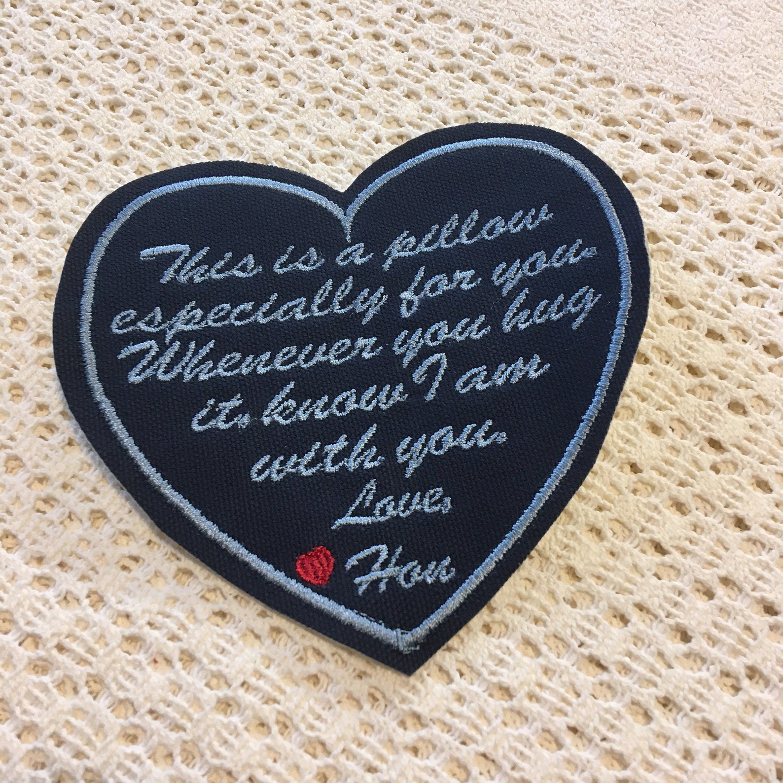 MEMORY Patch 5x5 in Memory Of Memory Pillow - Etsy