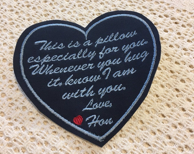 MEMORY Patch 5x5 in Memory Of, Memory Pillow Patch, Sew-iron On, Multi ...