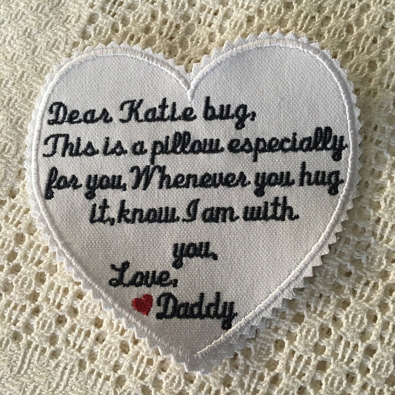 MEMORY Patch 5x5 in Memory Of Memory Pillow - Etsy