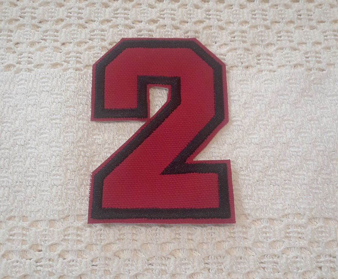 NUMBER PATCHES 3.5 Inch TEAM Sport Numbering Sew-iron On - Etsy