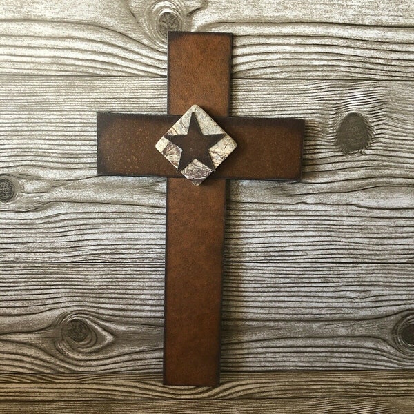 Rusted Cross - Etsy