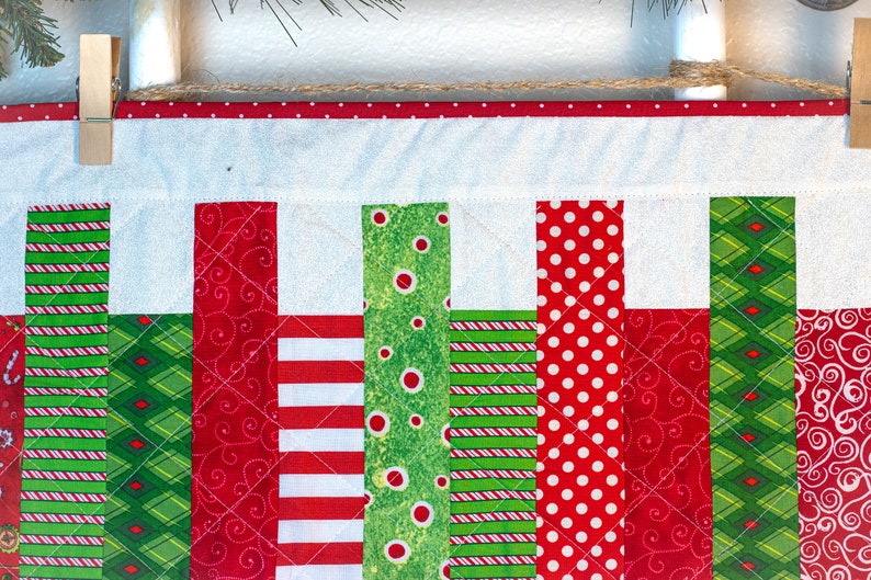 Red and White Christmas Table Runner Christmas Decor One of a Kind ...