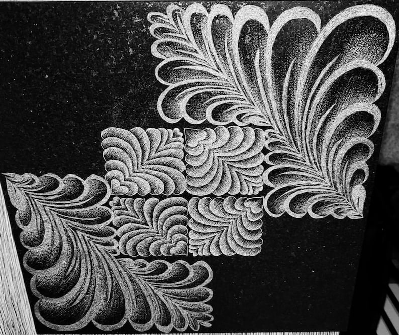 Etched Granite Tile - Etsy