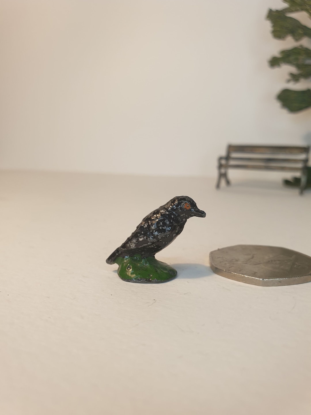 Unusual Vintage Britain's Era Black Crow Miniature Toy Made in England ...