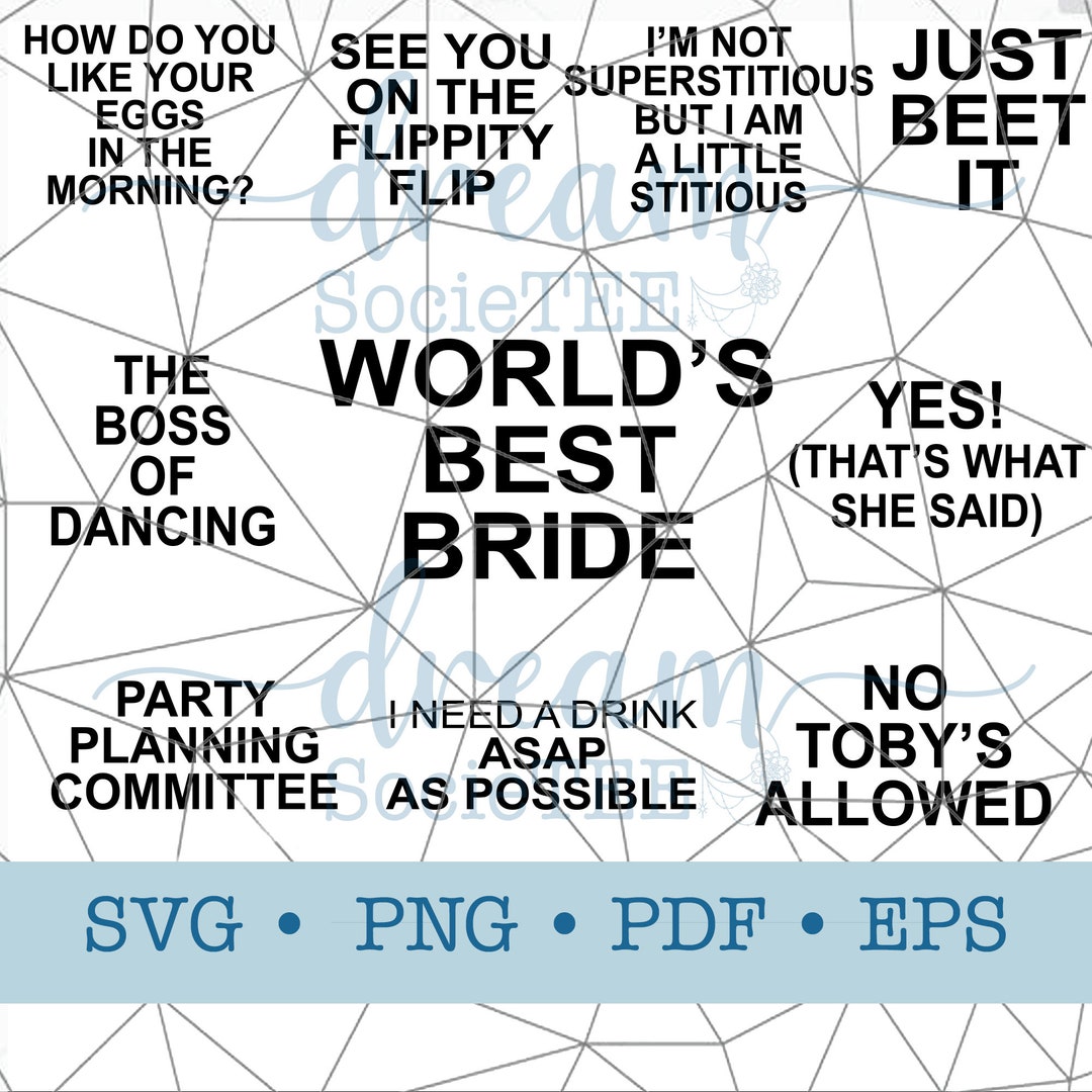 Office Style Bachelorette Party | Office Bachelorette | SVG | Digital ...
