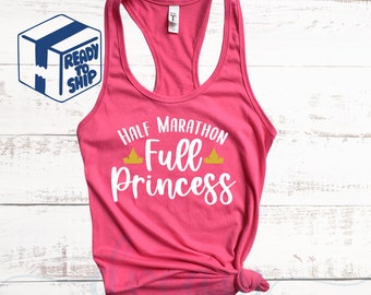 Half Marathon, Full Princess® Princess Women's Tank Top Princess ...