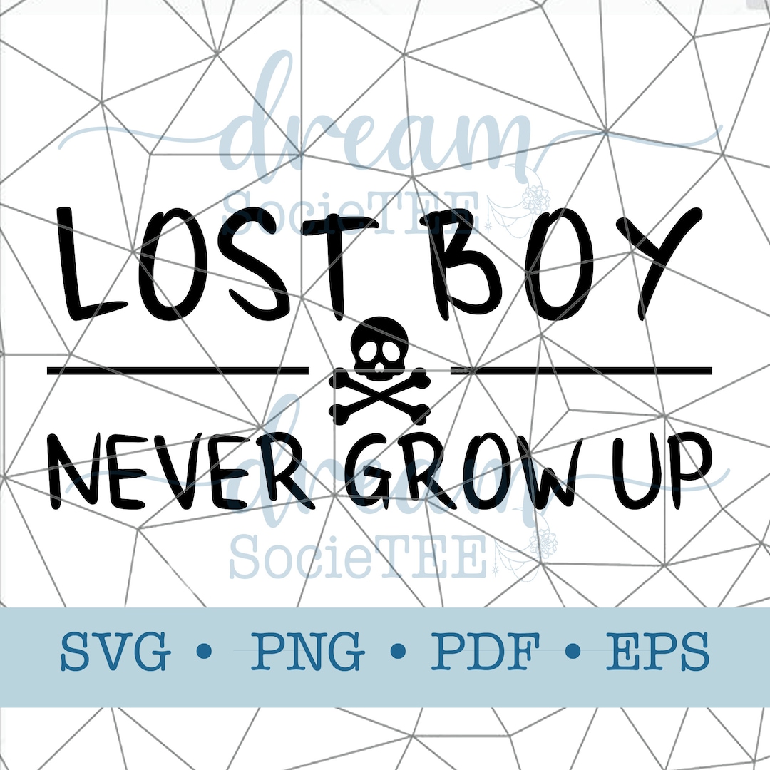 Lost Boy, Neverland, Pirates, Peter, Lost Boys, SVG, Digital Download ...