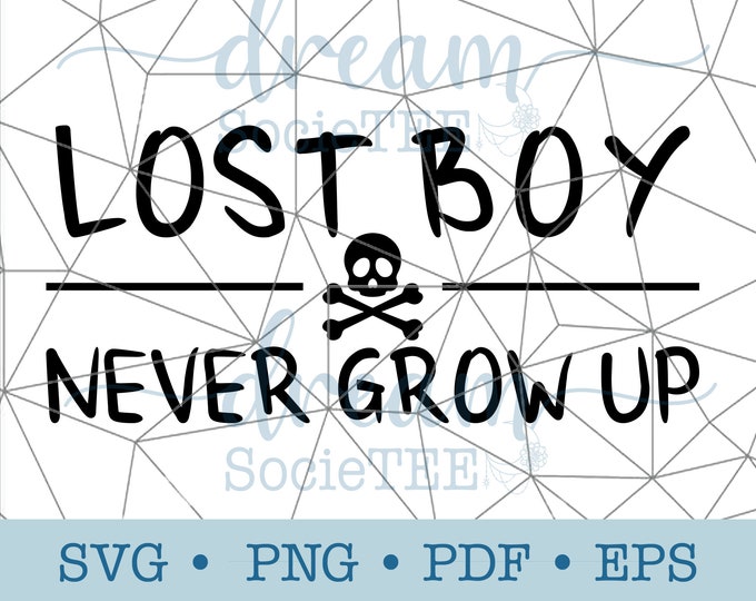 Lost Boy, Neverland, Pirates, Peter, Lost Boys, SVG, Digital Download ...