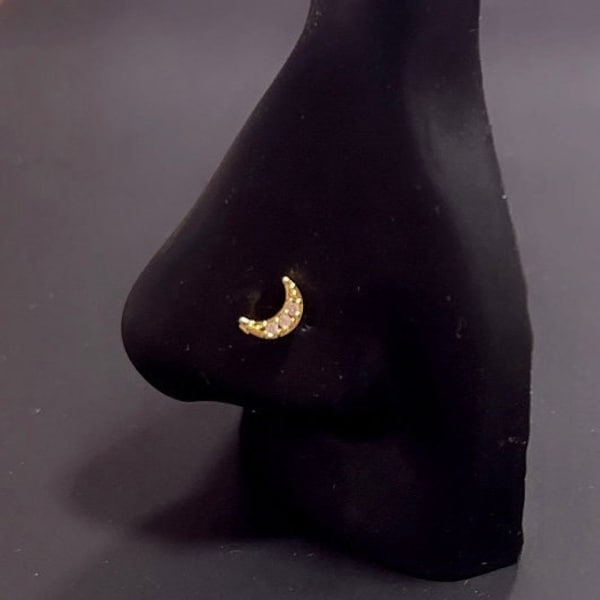 Moon Nose Ring - Etsy