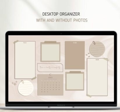 Desktop Organizer Wallpaper 2023 With Desktop Icons for MacBook Folder ...