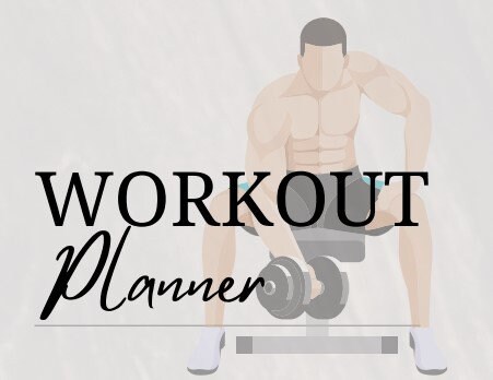 Weekly Workout Planner Printable | Exercise Planner | Meal Planner ...