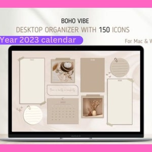 Desktop Organizer Wallpaper 2023 With Desktop Icons for MacBook Folder ...