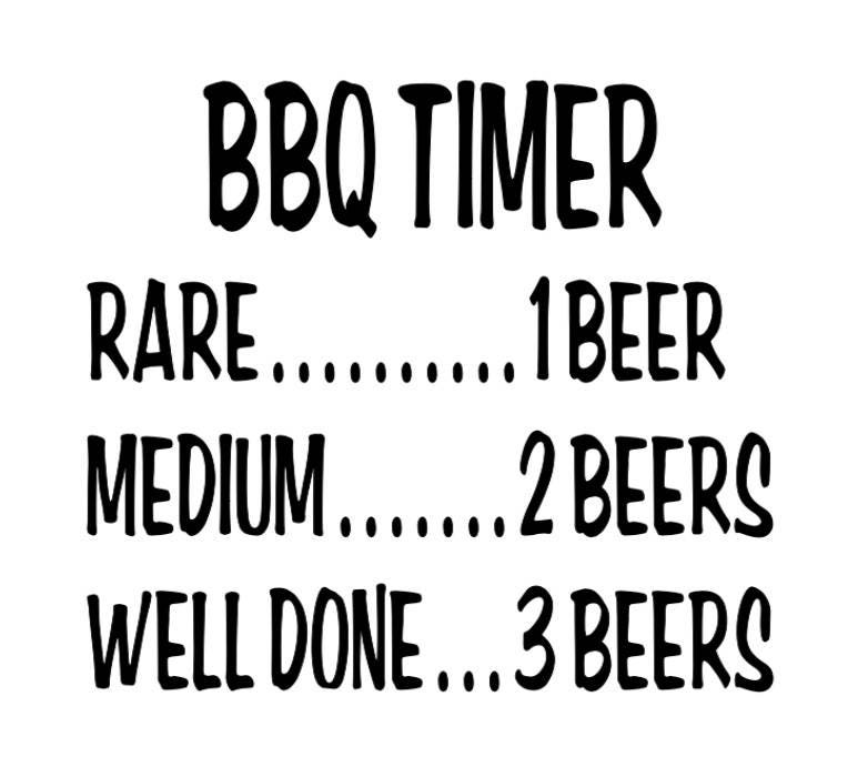 Vinyl BBQ Timer - Etsy