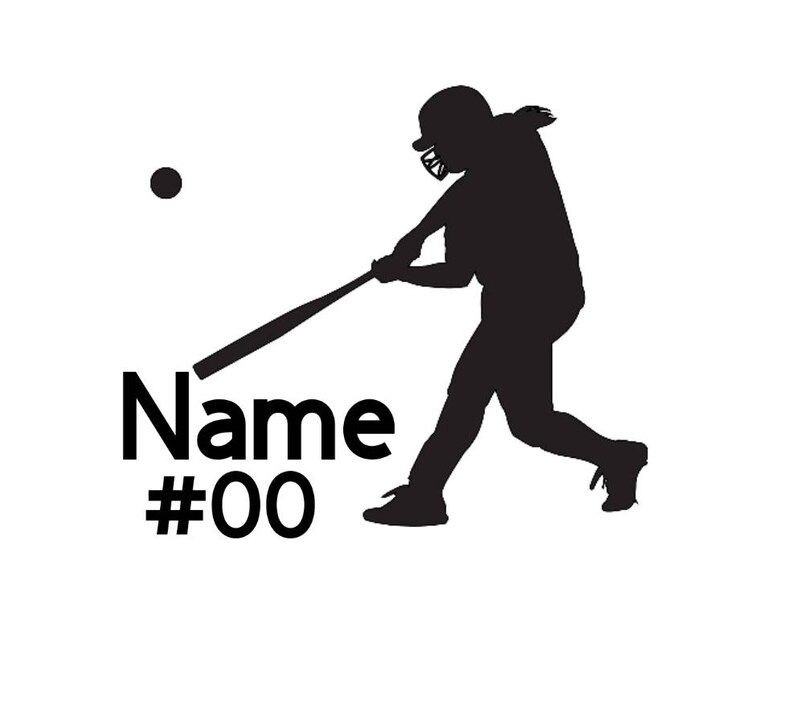Custom Softball Player Decal Custom Decal Softball Pitcher - Etsy