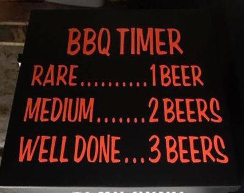 Vinyl BBQ Timer - Etsy