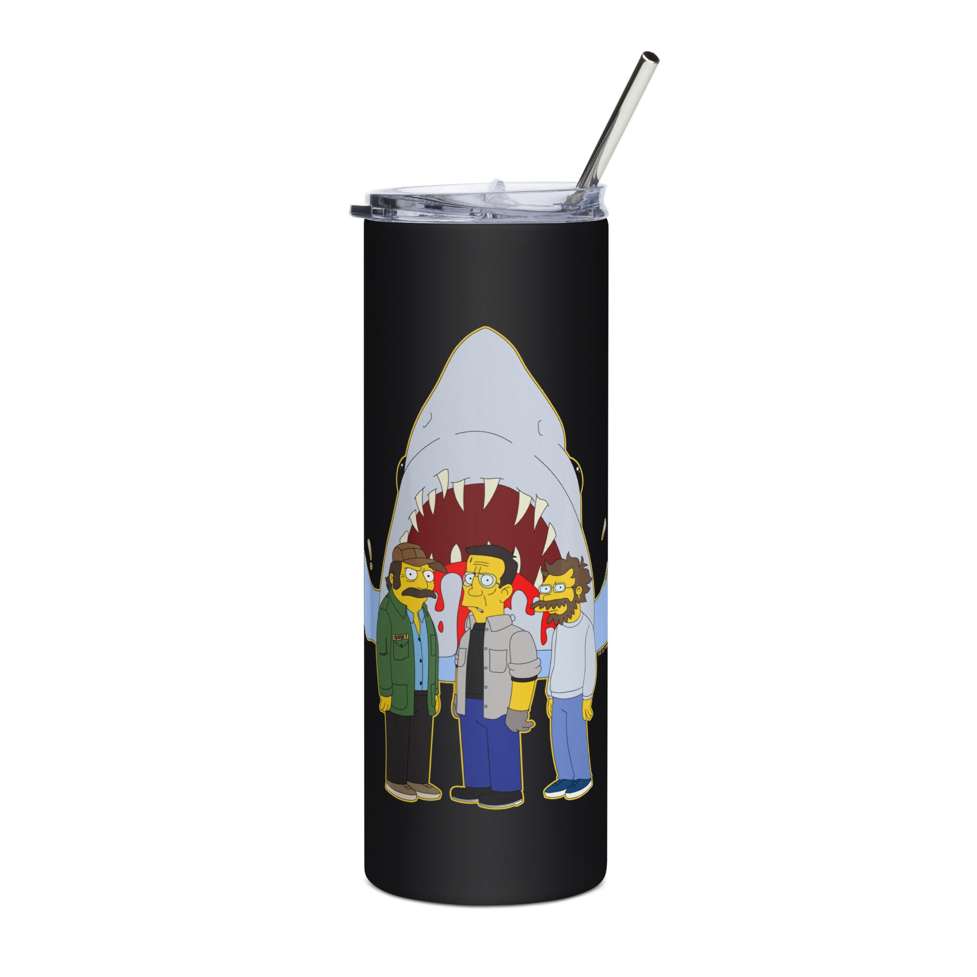 The Simpsons X JAWS Inspired Stainless Steel Tumbler - Etsy