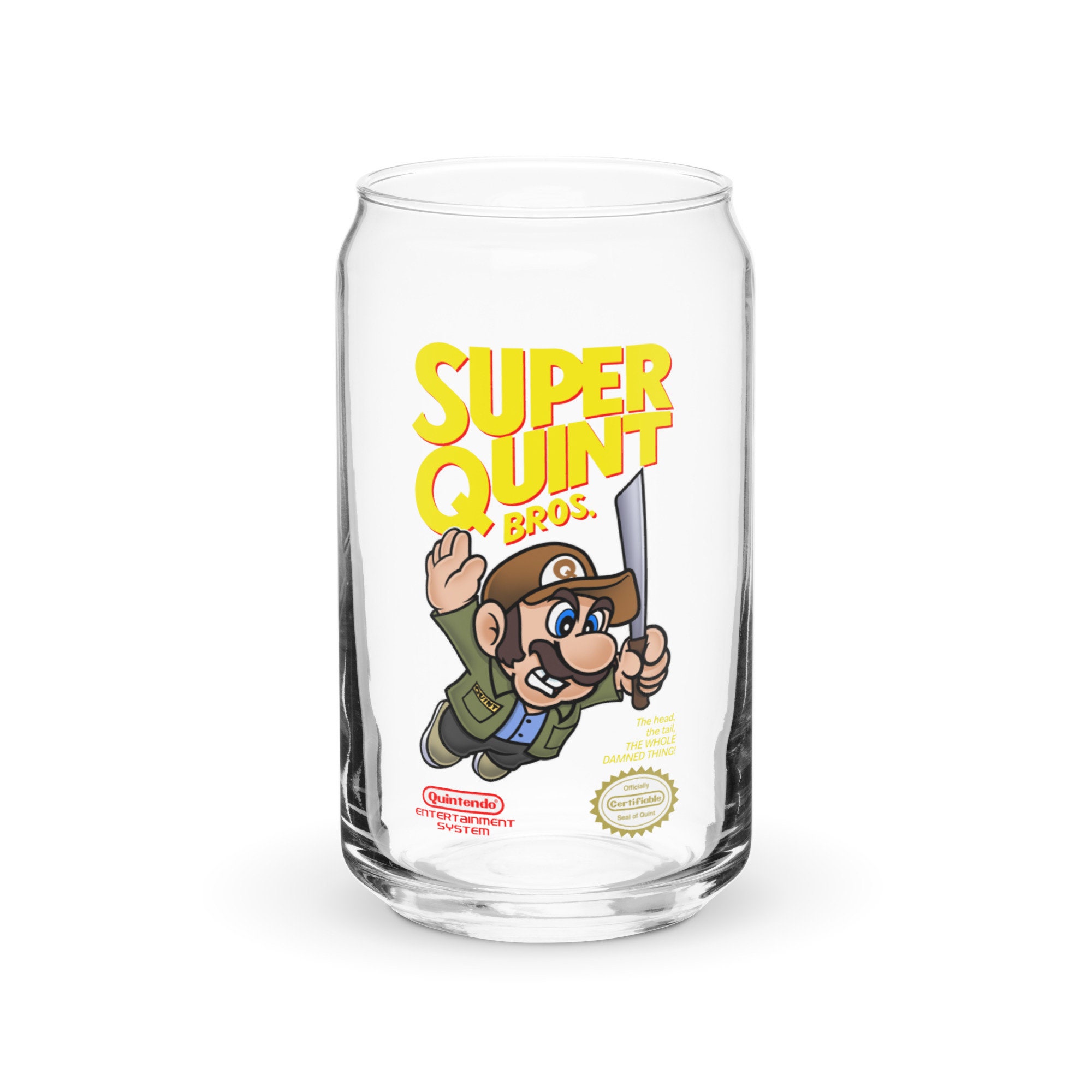 Super Mario X Quint JAWS Inpsired Can-shaped Tumbler Glass - Etsy
