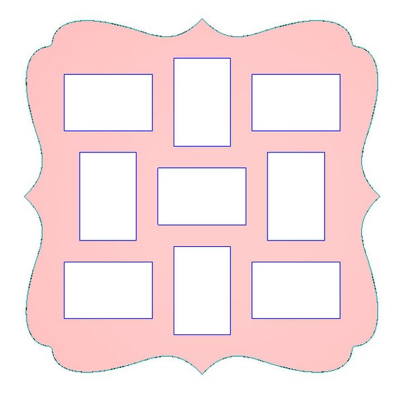 Happiness Style Collage Multiple Opening Picture Frame With 9 | Etsy