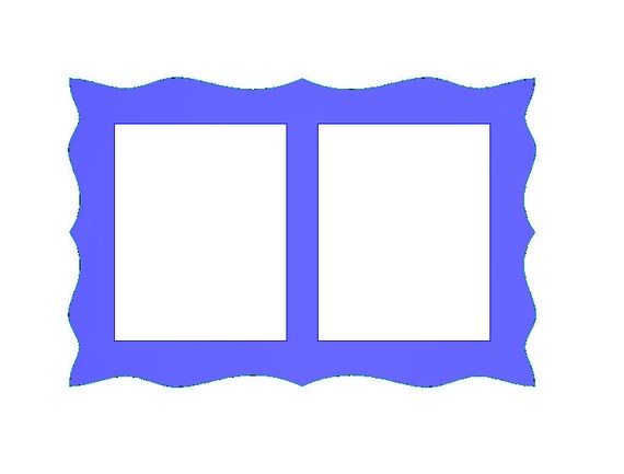 Collage Multiple Opening Picture Frame With 2 Openings for - Etsy