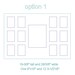 Collage Multiple Opening Picture Frame With 5 Openings 2-1/2x3-1/2 3x3 ...