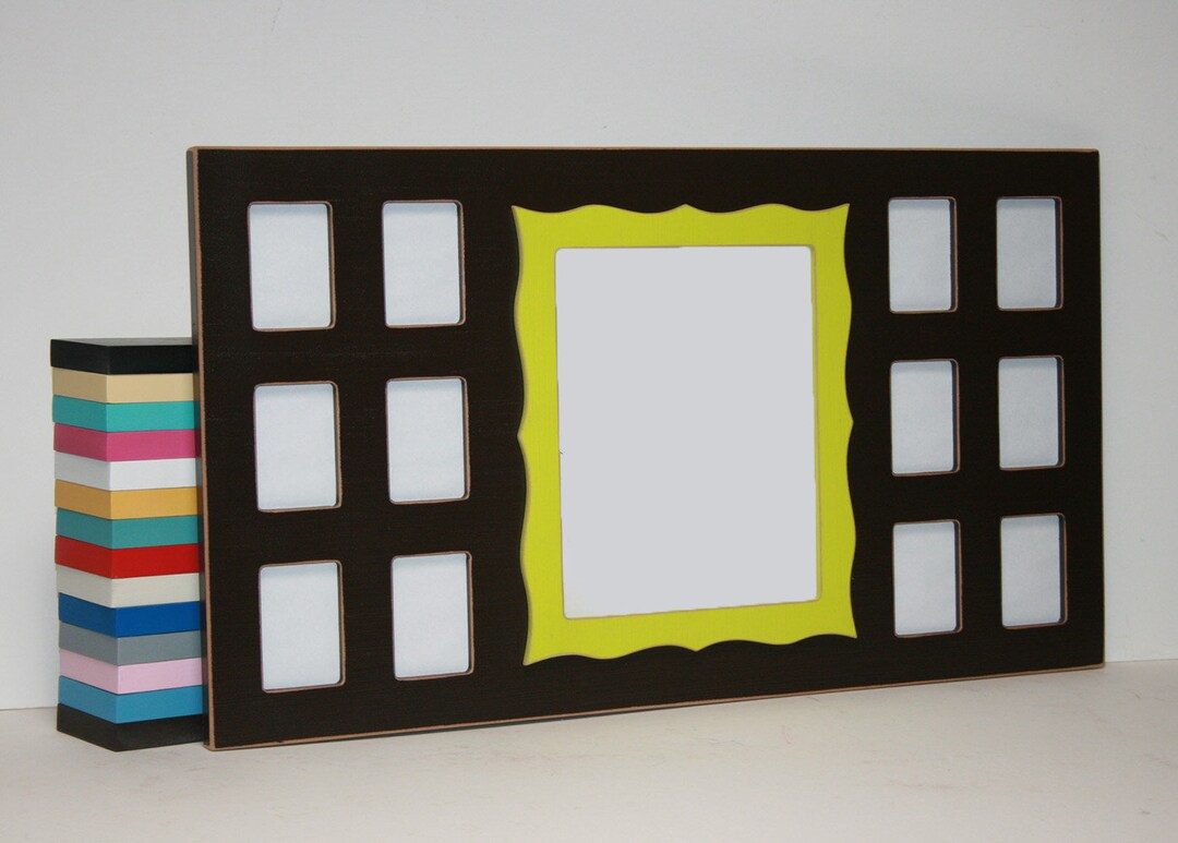 Collage Multiple Opening Picture Frame With 1-8"x10" and 12 Large ...