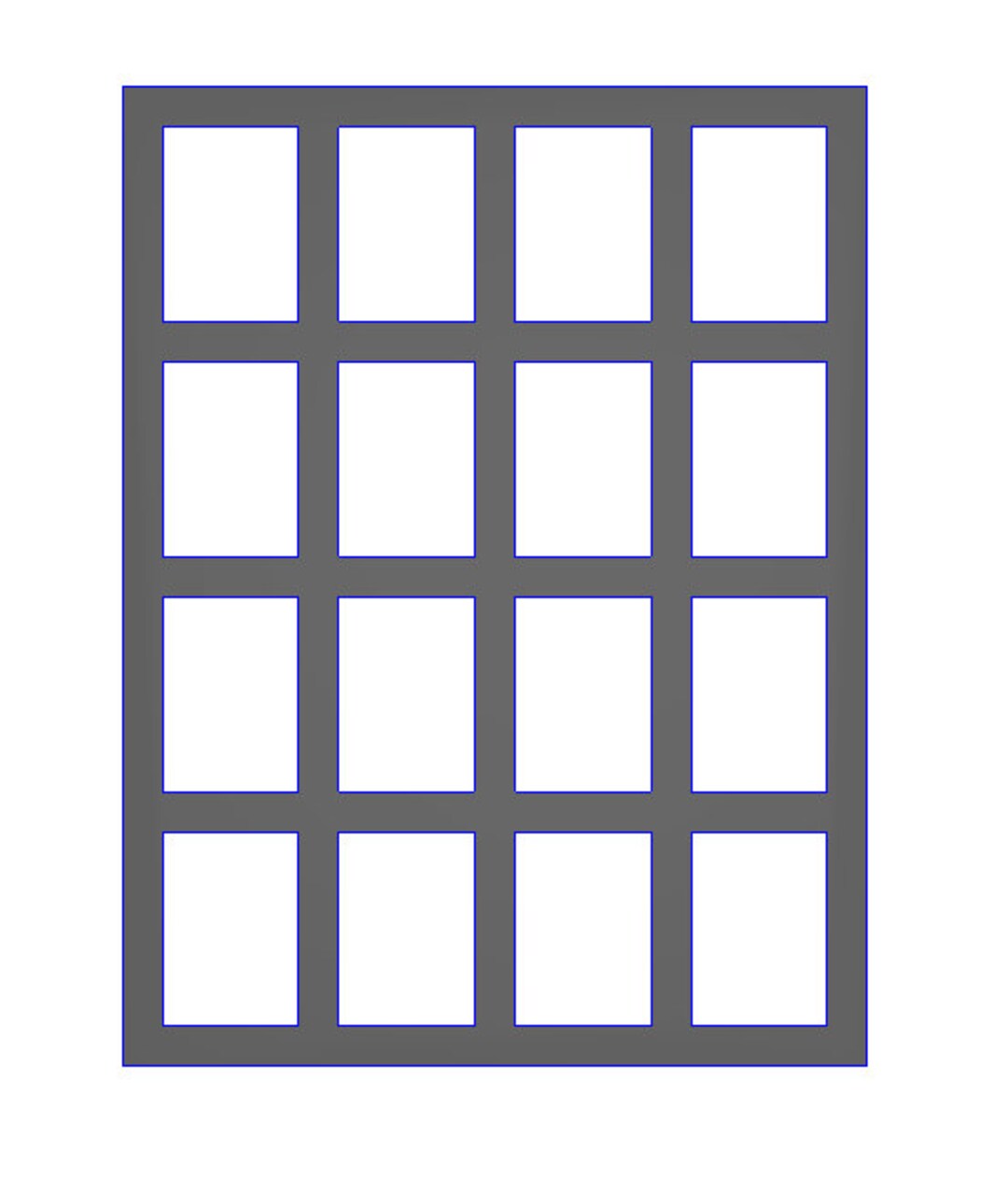 Collage Multiple Opening Picture Frame With 16 -5"x7" or 16 - 4"x6" (4 ...