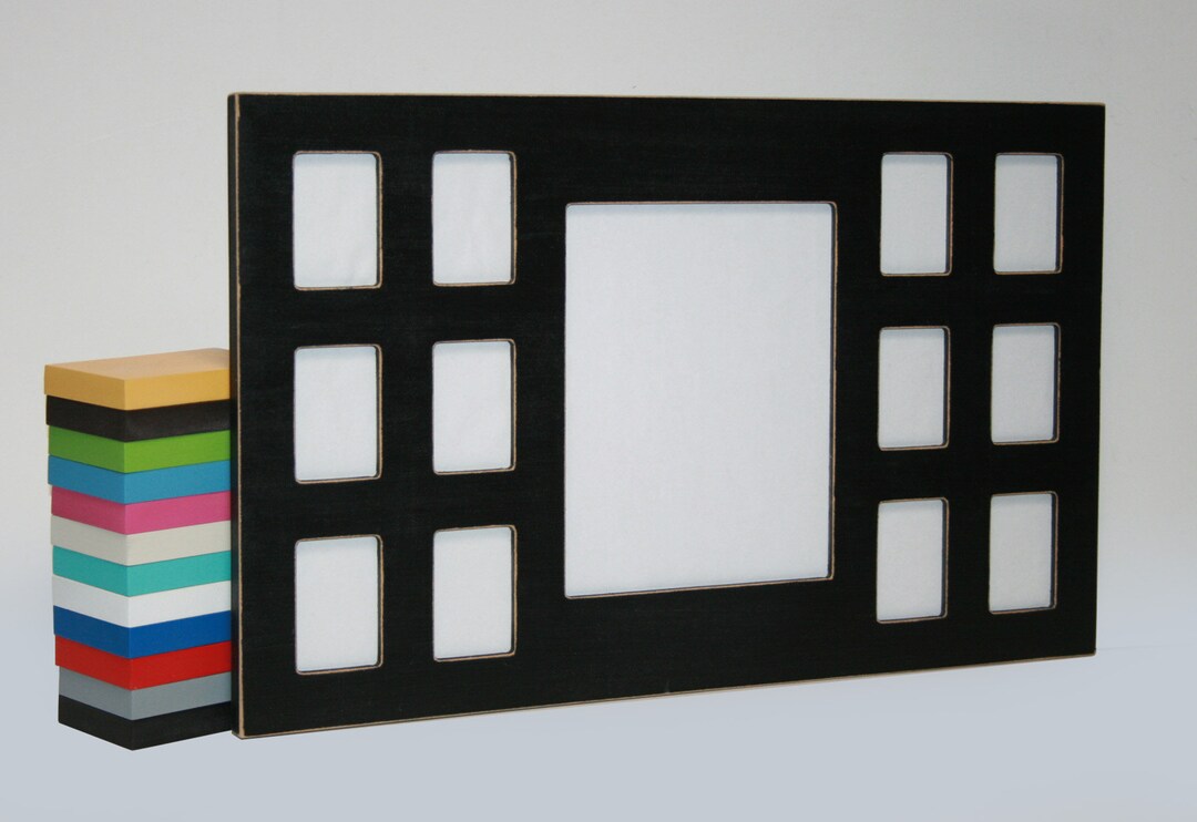 Collage Multiple Opening Picture Frame With 1-8"x10" and 12 Large ...