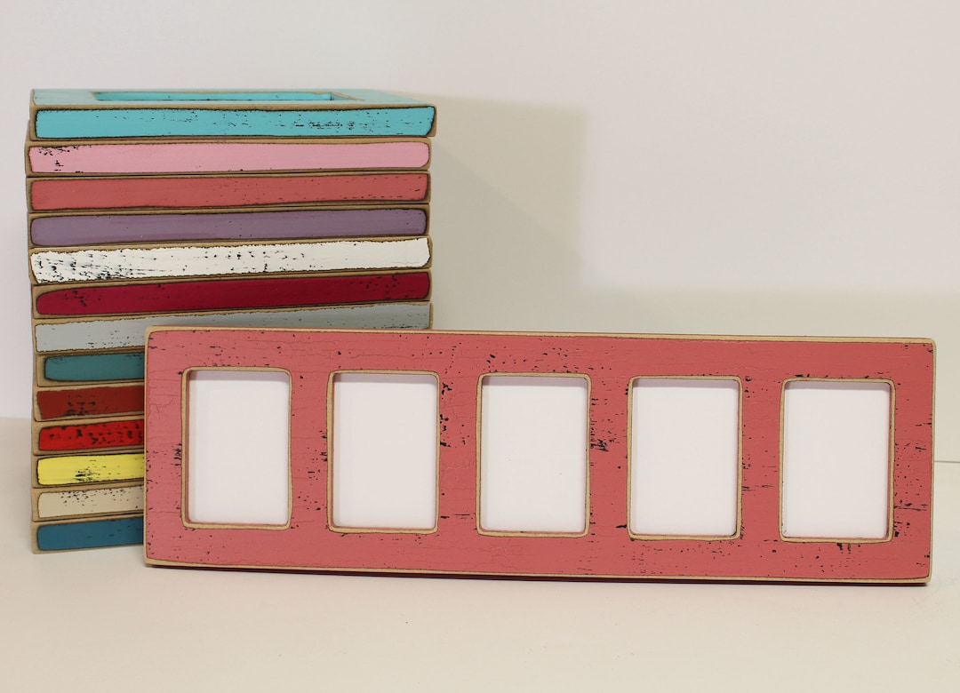 Collage Multiple Opening Picture Frame With 5 Openings 2-1/2"x3-1/2 3x3 ...