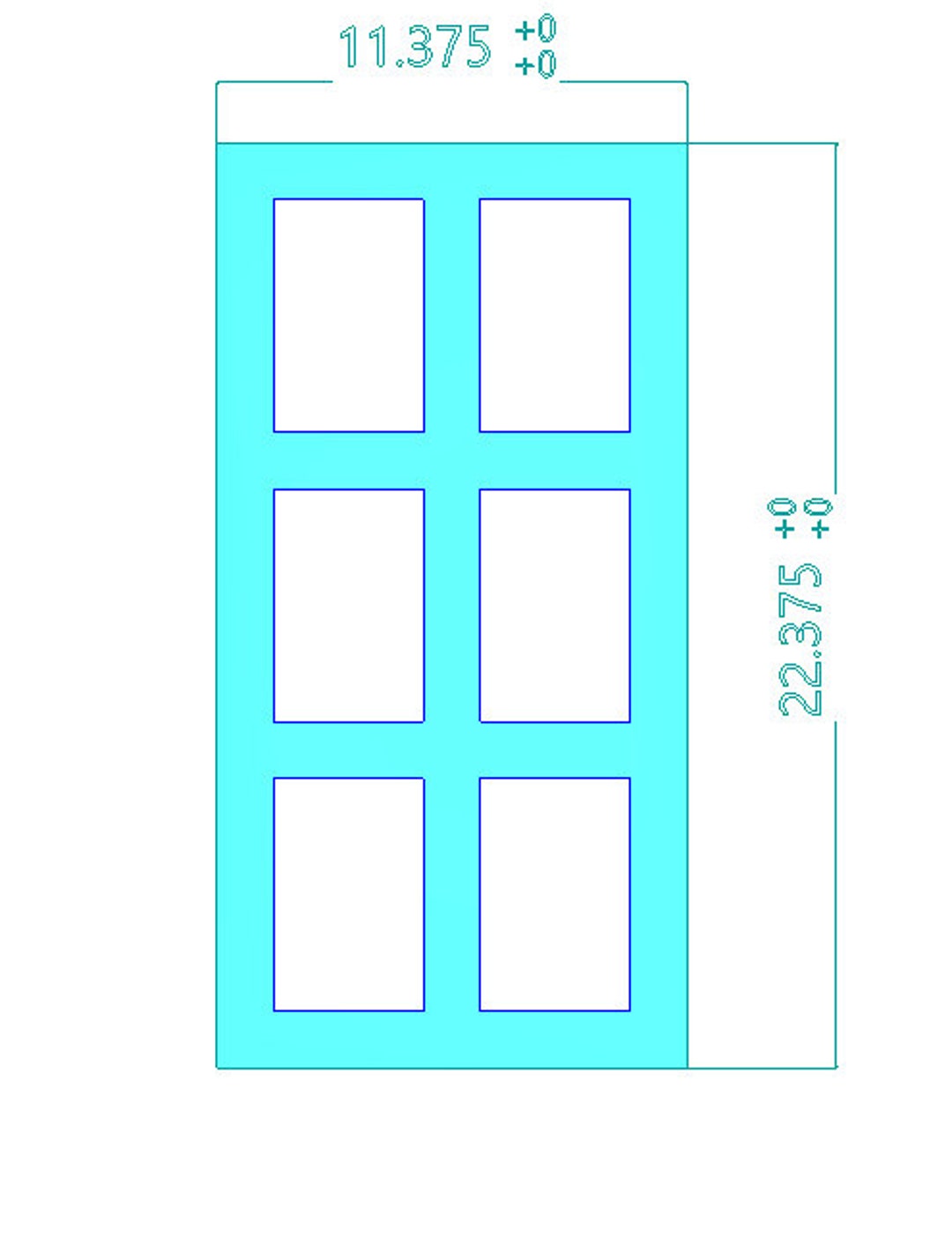 Collage Multiple Opening Picture Frame With 6 Openings for 4x6 3 Rows 2 ...