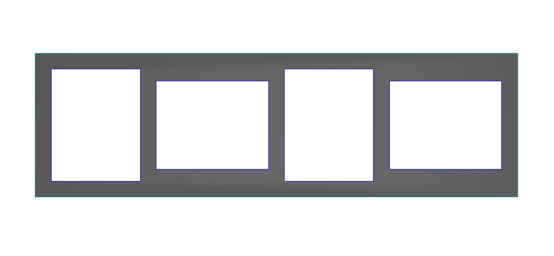 Collage Multiple Opening Picture Frame With 4 Openings for 8"x10" - Etsy