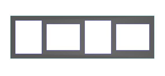 Collage Multiple Opening Picture Frame With 4 Openings for - Etsy