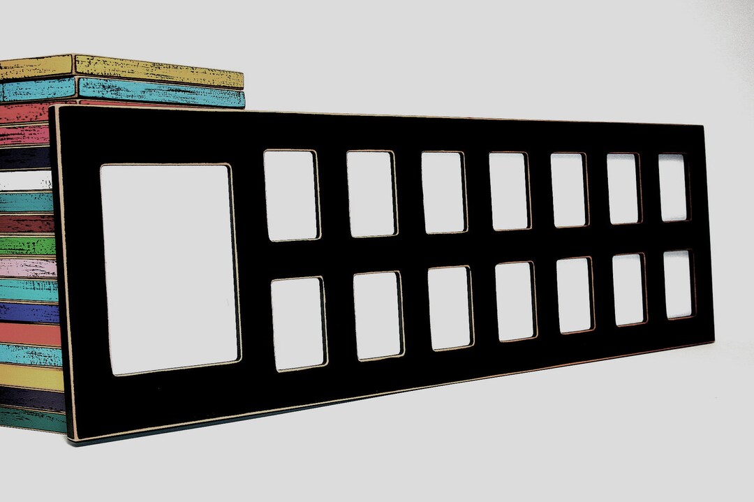 Straight Sided Collage Multiple Opening Picture Frame With 1-5"x7" and ...