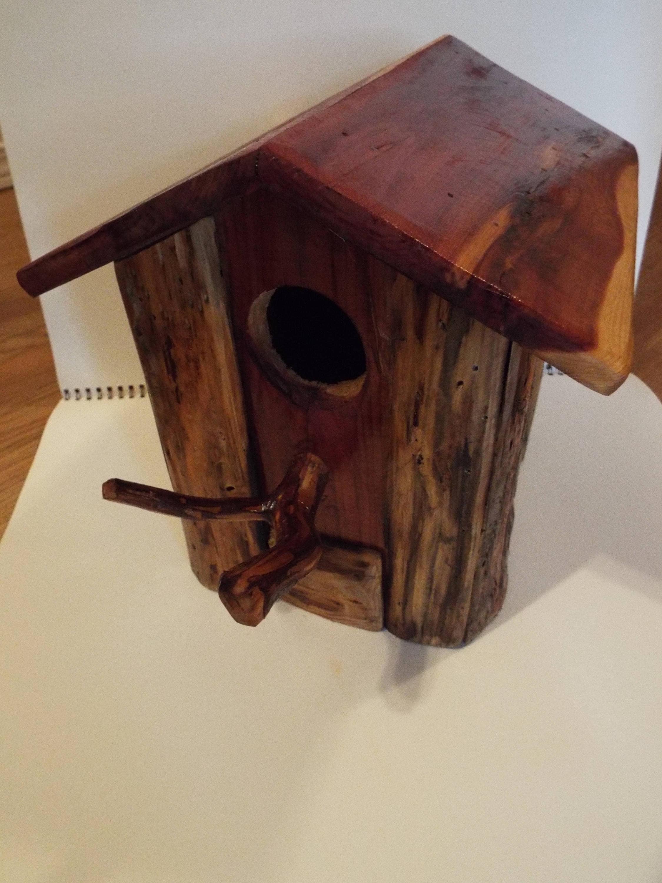 Rustic Cedar Birdhouse. Would Look Awesome Hanging in Your Garden Next ...
