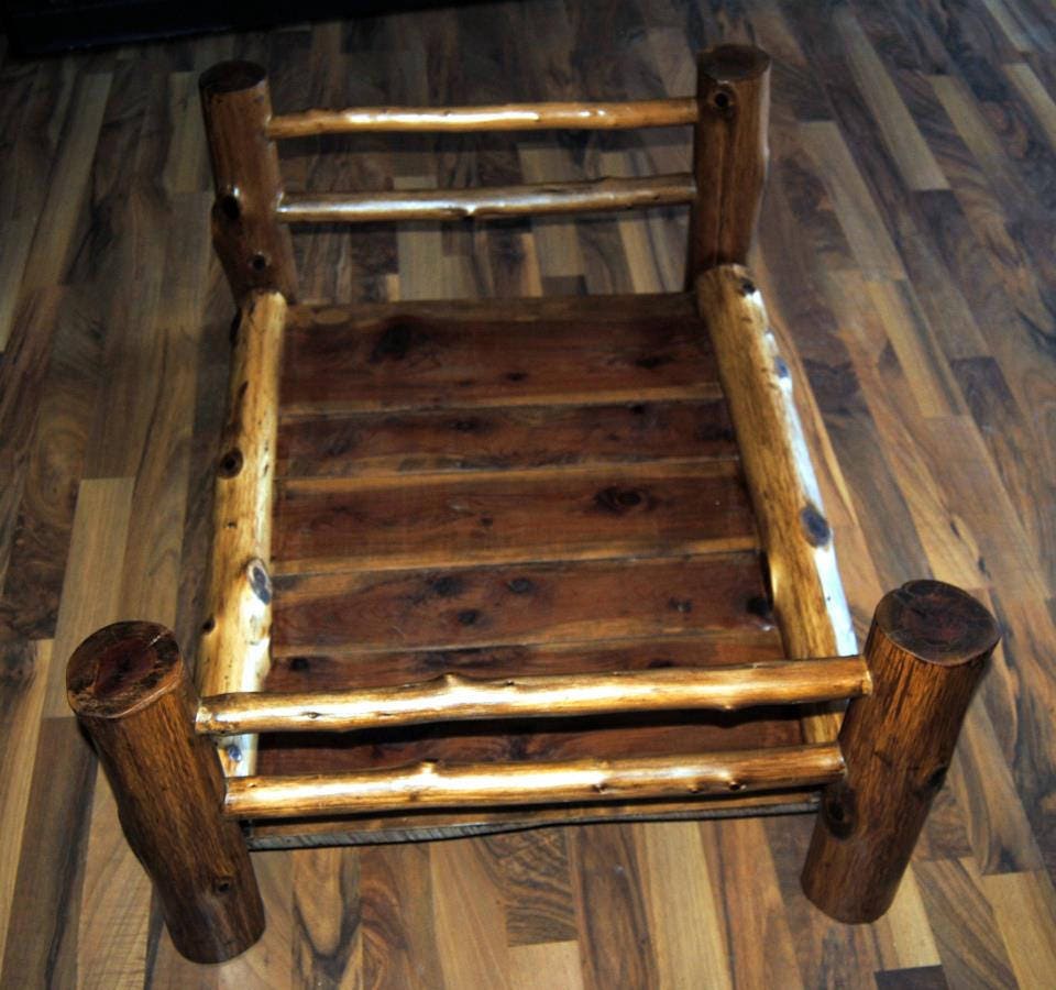 Rustic Cedar or Other Wood Dog or Puppy Beds. Can Also Be Used as a ...