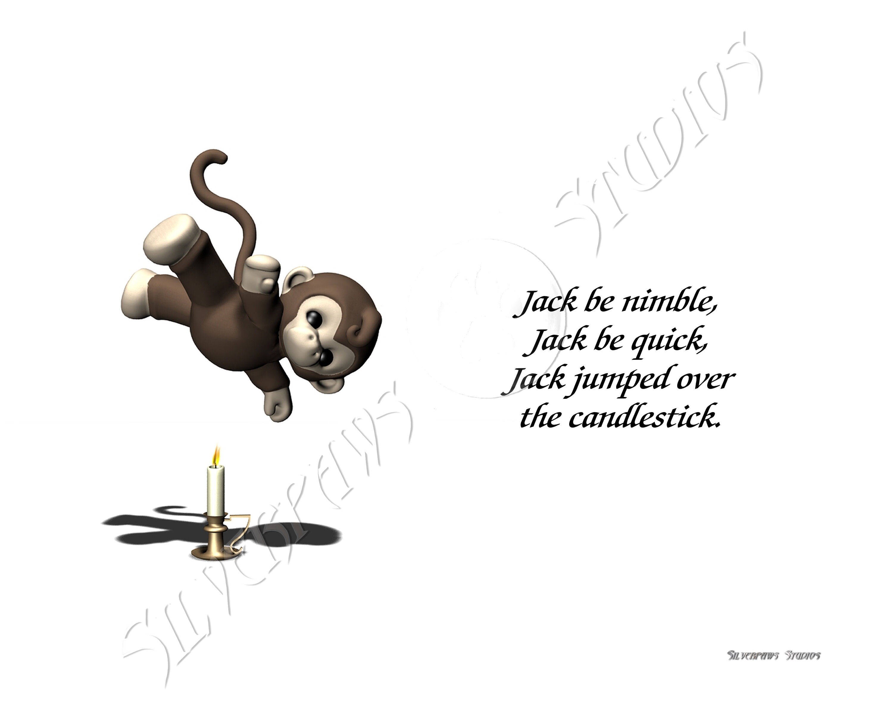 Nursery Rhyme - Jack Be Nimble - Etsy