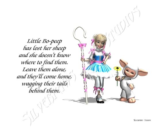 Nursery Rhyme Little Bo Peep | Etsy