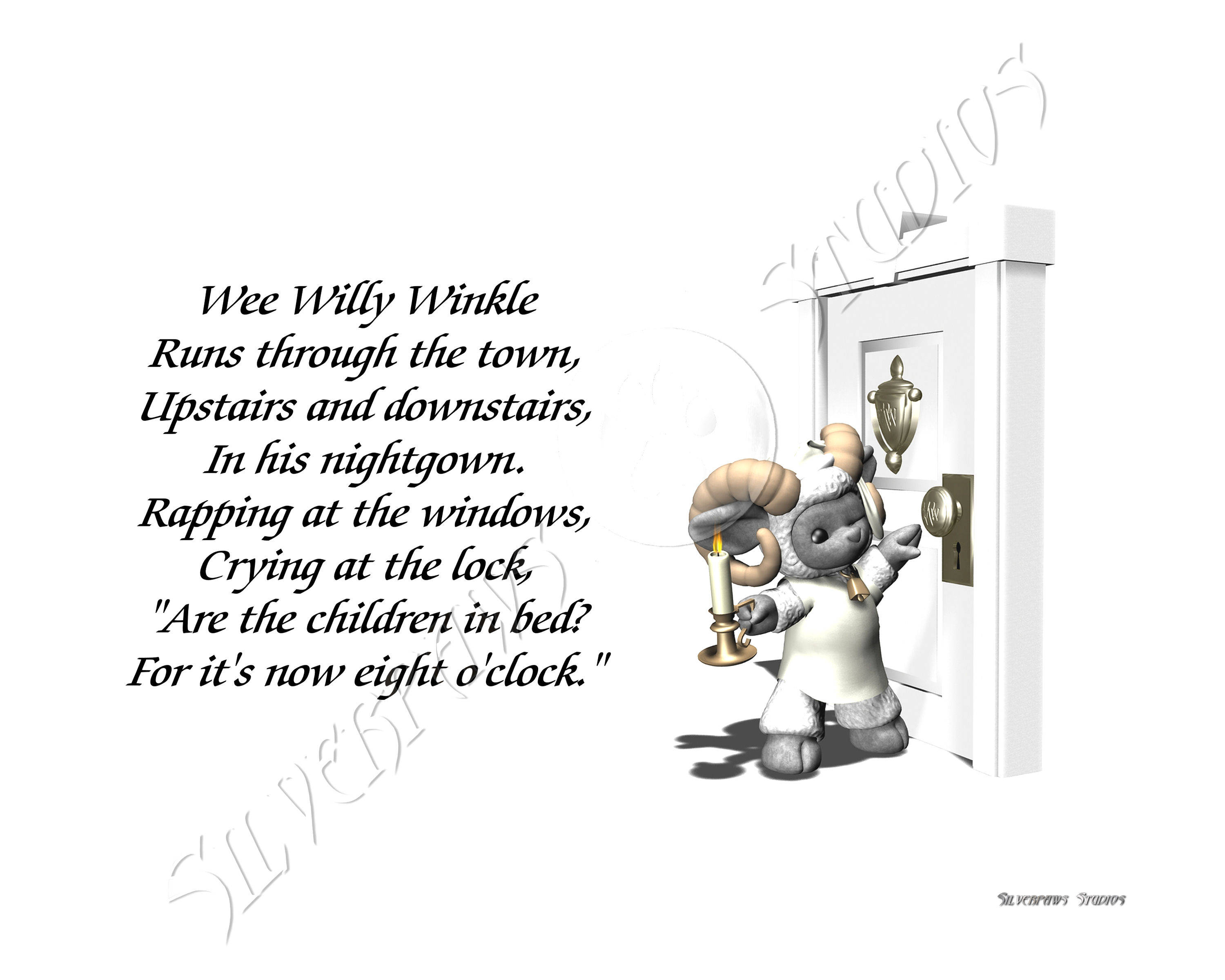 Nursery Rhyme - Wee Willy Winkle - Etsy