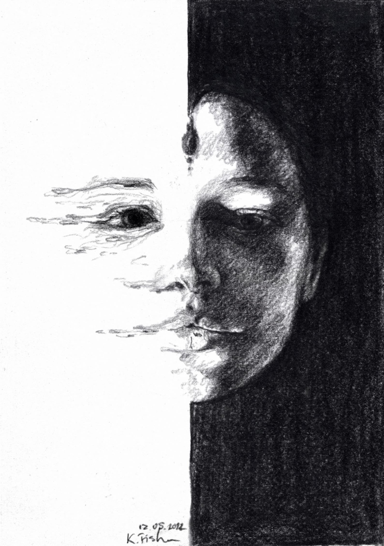 Original Pencil Drawing "fading" - Etsy