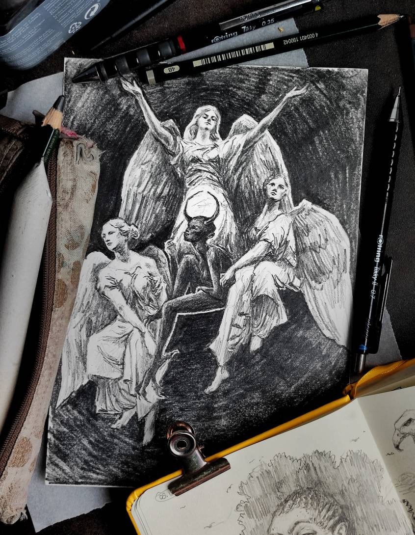 Original Pencil Drawing faith - Etsy