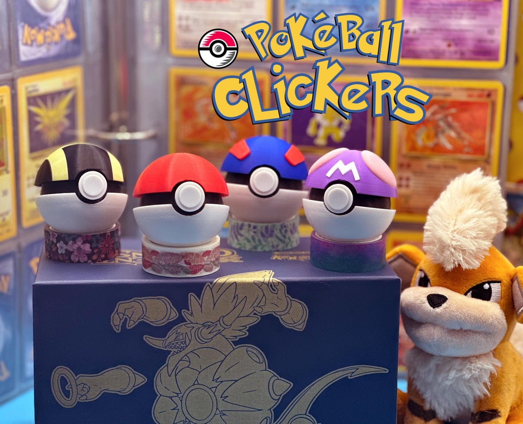 Pokeball Clickers - Customized Keyboard Click Fidget - Perfect for ADHD ...