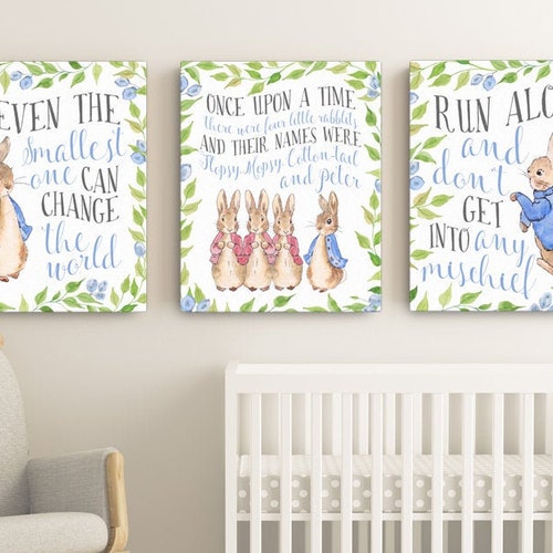 Peter Rabbit Nursery Prints Nursery Wall Art Nursery Decor - Etsy