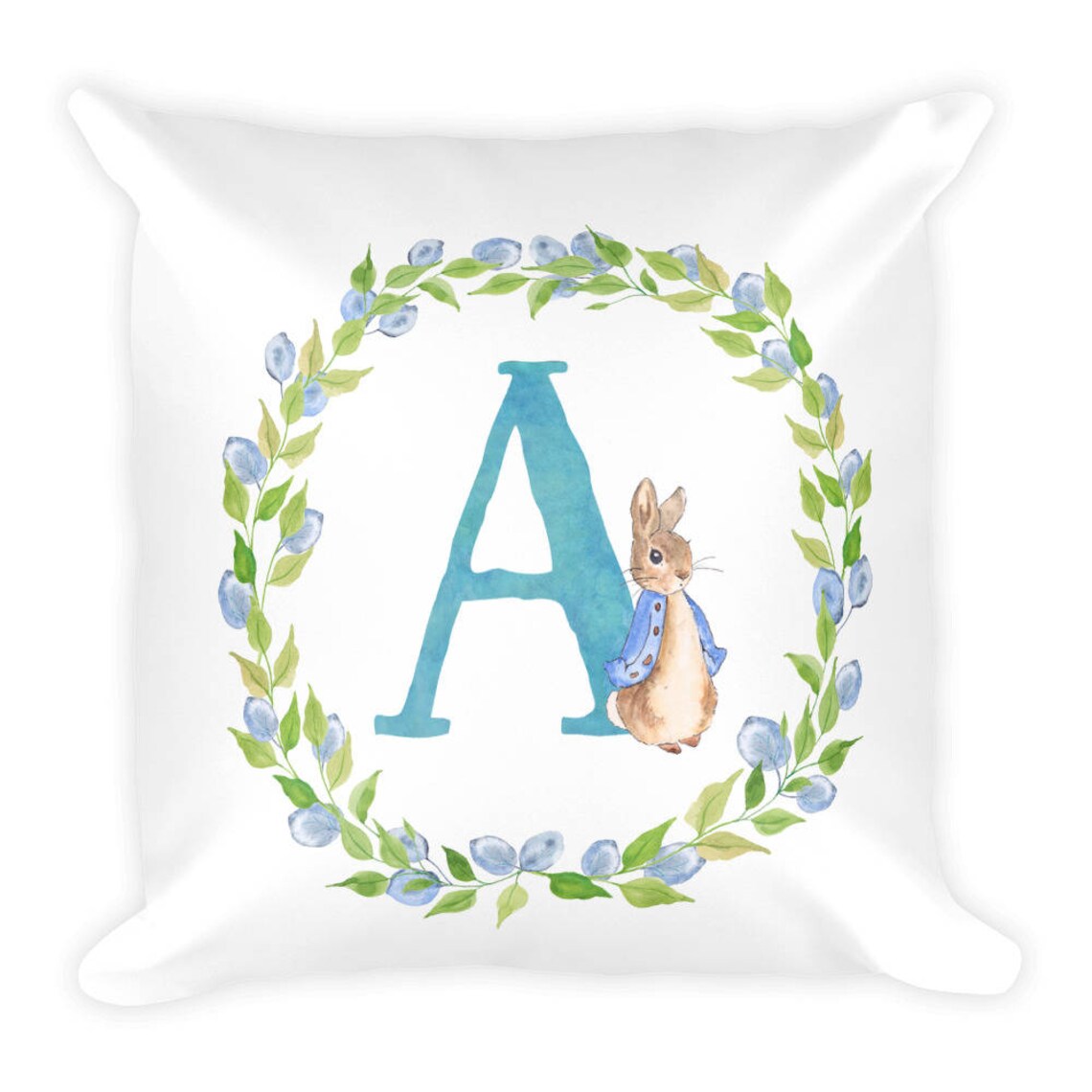 Peter Rabbit Pillow Initial Letter Pillow Peter Rabbit - Etsy