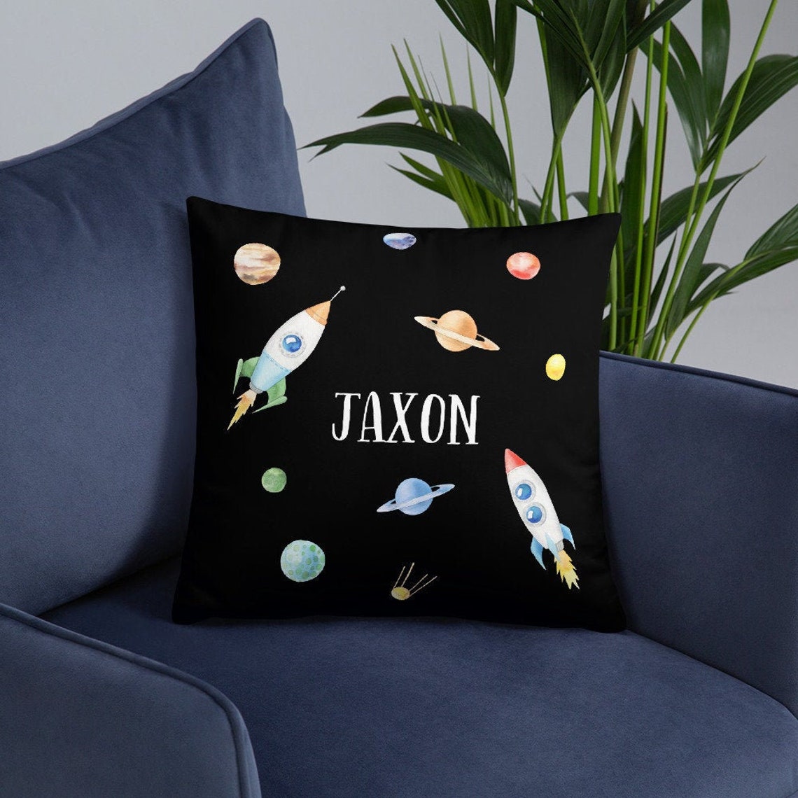 Space Pillow Personalized Pillow Outer Space Kids Pillow | Etsy