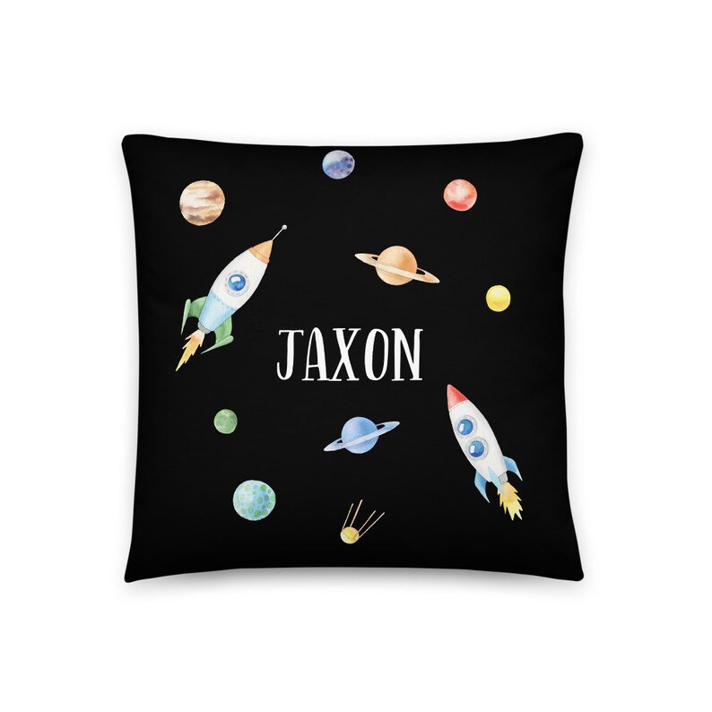 Space Pillow Personalized Pillow Outer Space Kids Pillow - Etsy