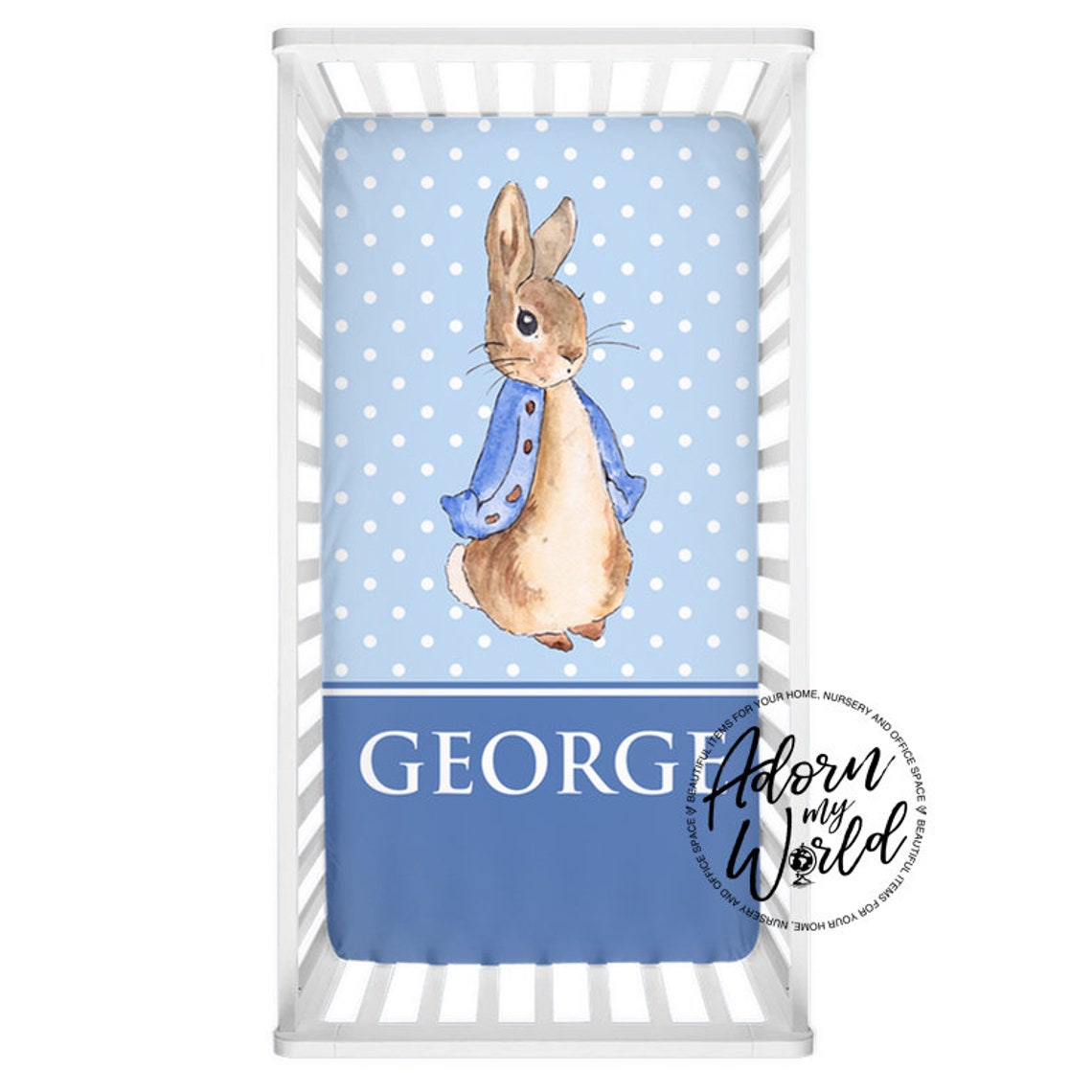 Personalized Baby Gifts Peter Rabbit Crib Sheet Nursery - Etsy