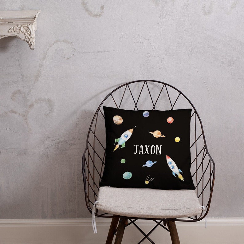 Space Pillow Personalized Pillow Outer Space Kids Pillow - Etsy