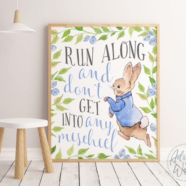 Peter Rabbit Quote - Etsy