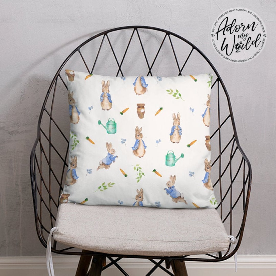 Peter Rabbit Pillow, Peter Rabbit Nursery, Beatrix Potter, Peter Rabbit ...