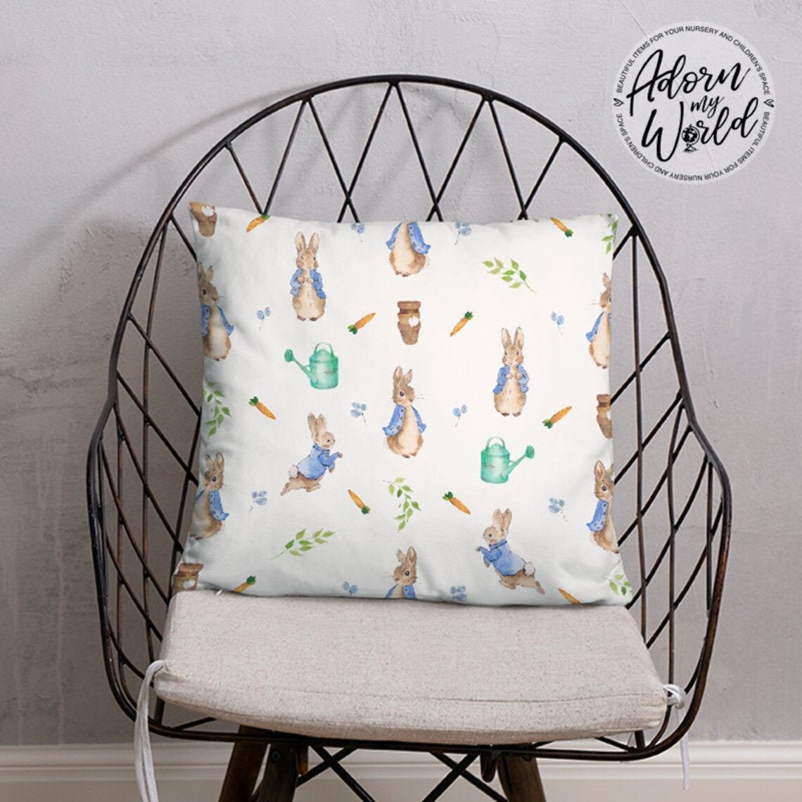 Peter Rabbit Pillow Peter Rabbit Nursery Beatrix Potter | Etsy